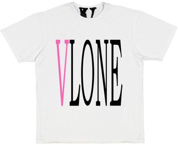 VLONE STAPLE (V-TSHIRT-STAPLE-PINK-WHITE) T-SHIRT – Fame Clothing Store